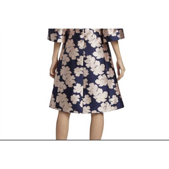 Teri Jon | Dresses | New Teri Jon Dress In Navy Pink Print | Poshmark